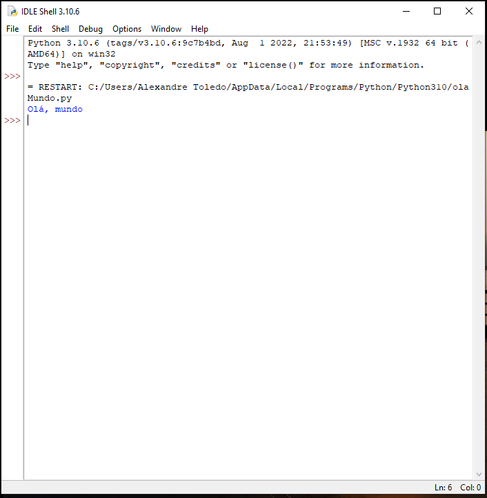 Python – Meu estudo pessoal | Professor Alexandre Toledo